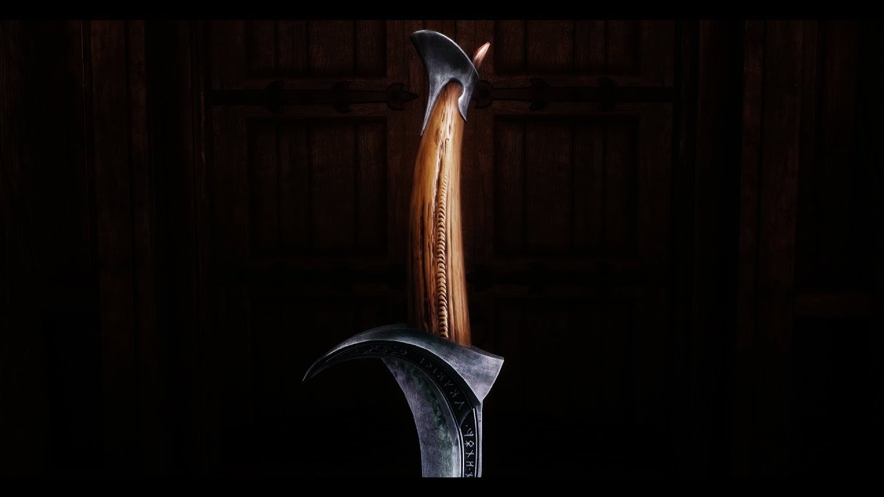 Orcrist the Goblin Cleaver - Skyrim Mod - YouTube