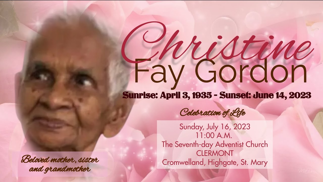 Christine Fay Gordon || Thanksgiving Service || Sunday, July 16, 2023 ...
