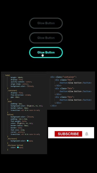 Glowing Button Hover Effects || Button Hover Effect HTML CSS @ASTechMaster #coding #css #html ...