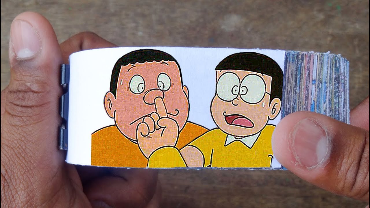 Doraemon Cartoon Flipbook #17 | Giyan vs Nobita Flip Book | Flip Book ...