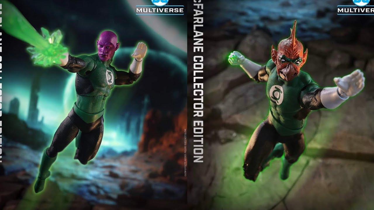 New McFarlane Toys Green Lantern Corps Tomar-Re & Abin Sur action ...