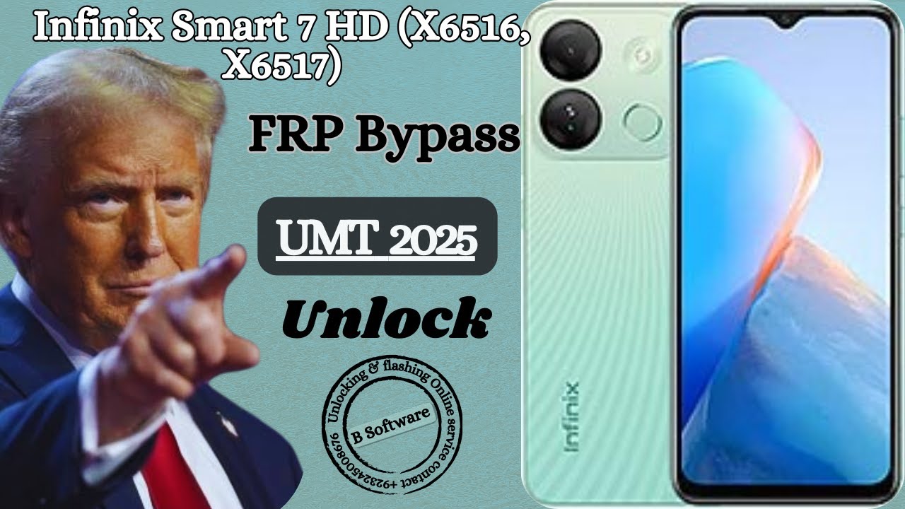 infinix Smart 7 HD (x6517/ x6516) frp bypass & unlock umt dongal 100% ...