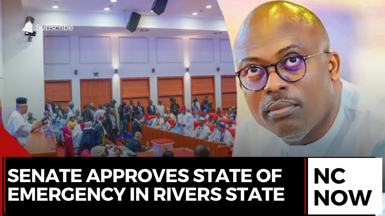 Senate Approves State of Emergency in Rivers State - YouTube