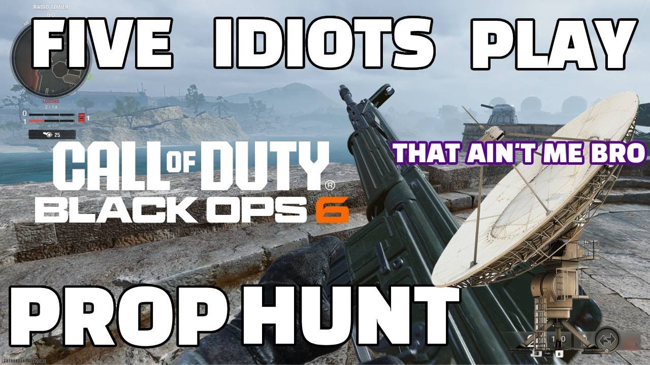 5 IDIOTS play Cod Bo6 PROP HUNT | Cod Bo6 prop hunt w/friends #1 - YouTube