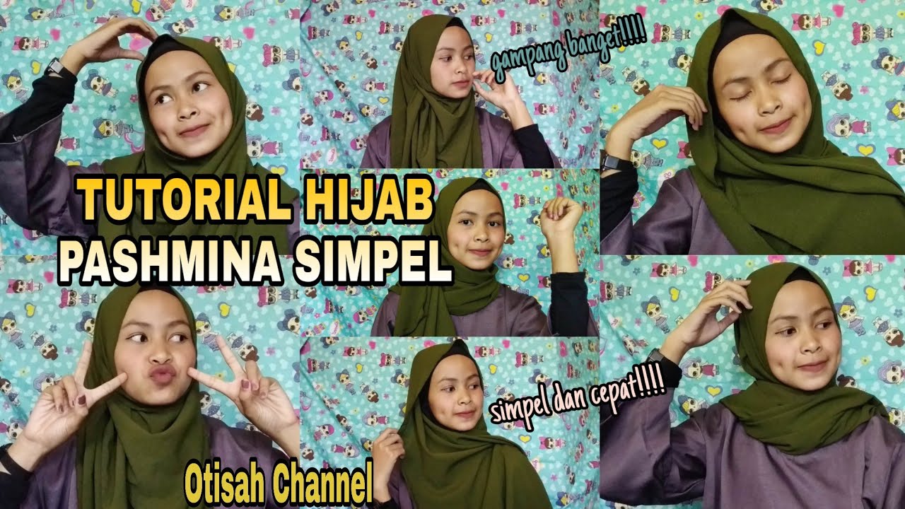 TUTORIAL HIJAB PASHMINA SIMPLE CEPAT DAN GAMPANG BANGET!!!! - YouTube