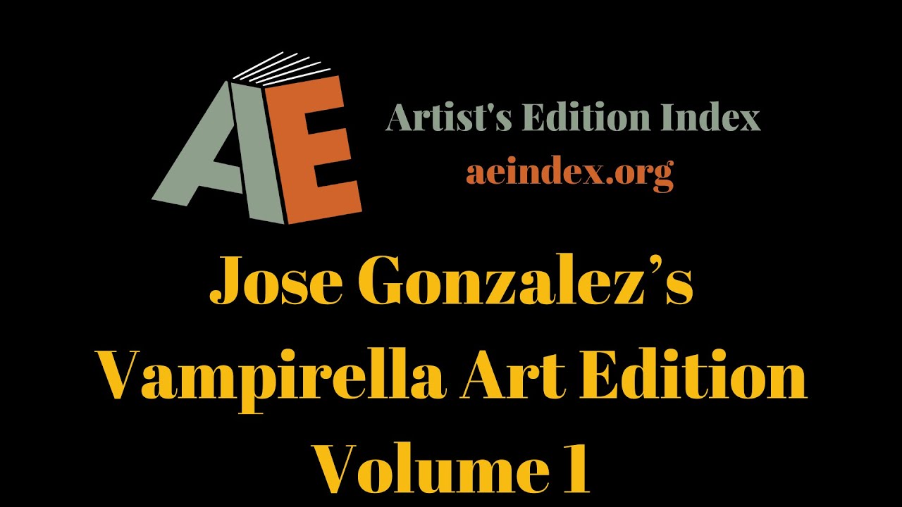 Jose Gonzalez’s Vampirella Art Edition Volume 1 (flip through) - YouTube