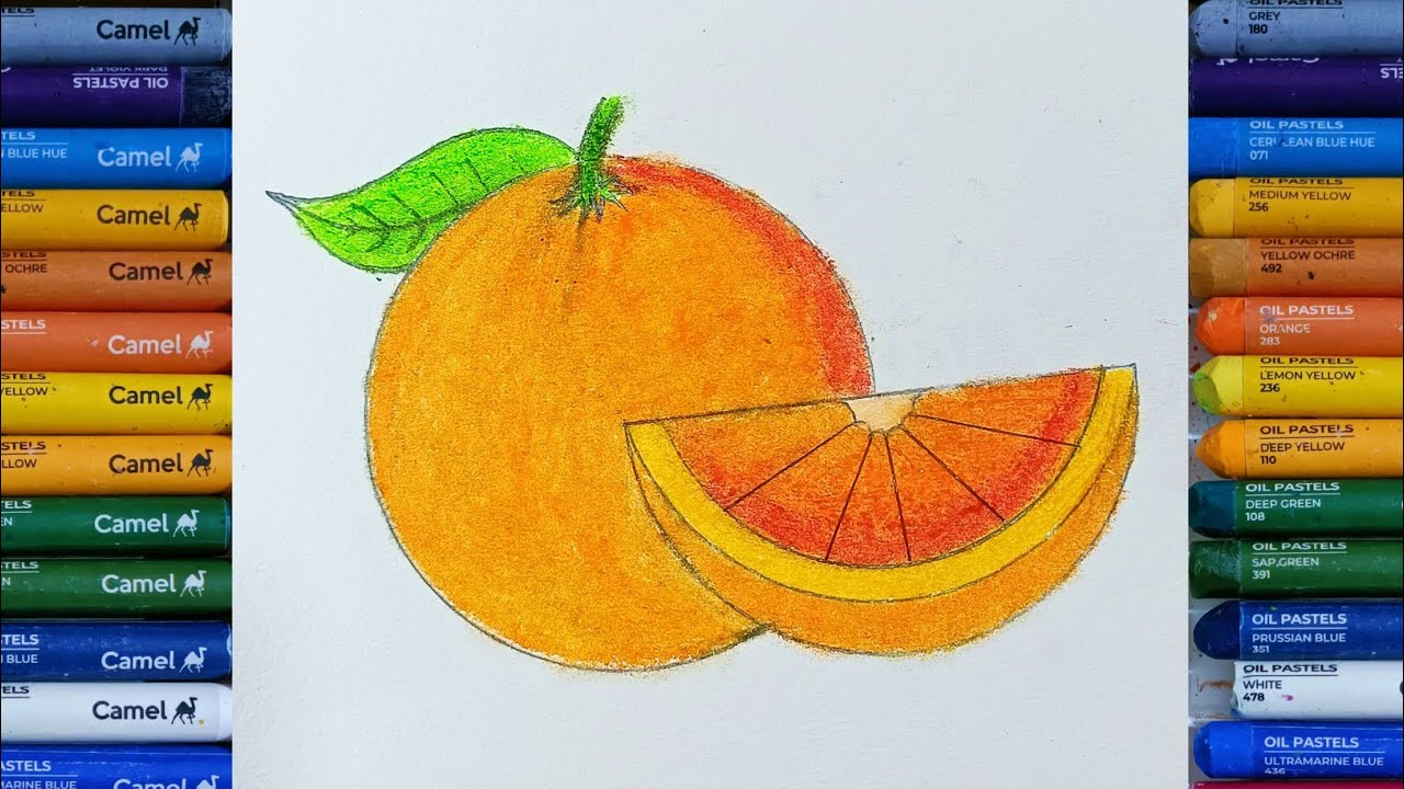 How to Draw Orange 🍊 Easy Steps| Easy Orange Drawing 🍊 🍊 Easy| Orange ...
