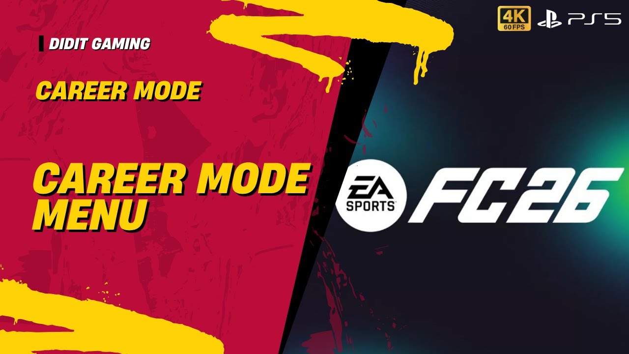 EA FC26 - REVIEW CAREER MODE MENU PS5 4K - YouTube