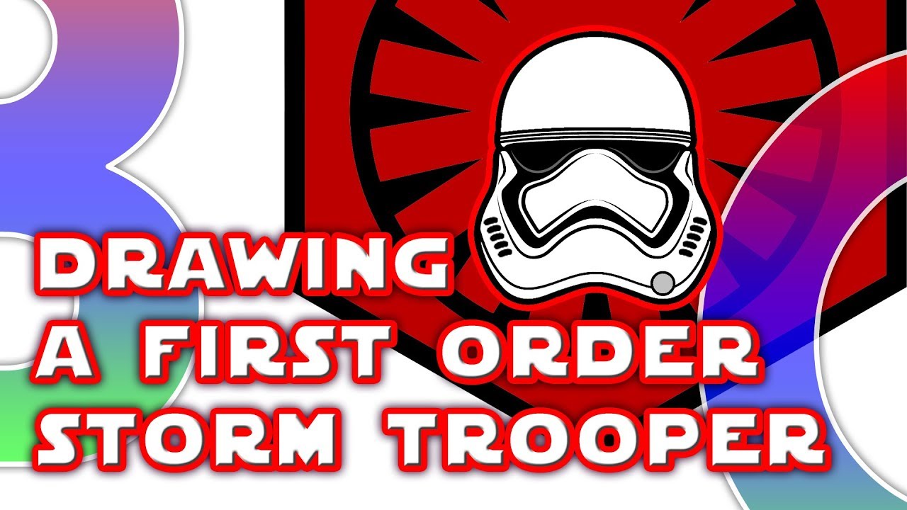 Drawing a First Order Stormtrooper - YouTube