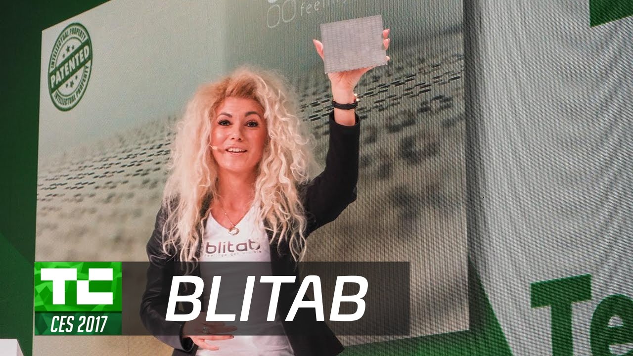 BLITAB: A Tablet for the Blind at CES 2017 - YouTube