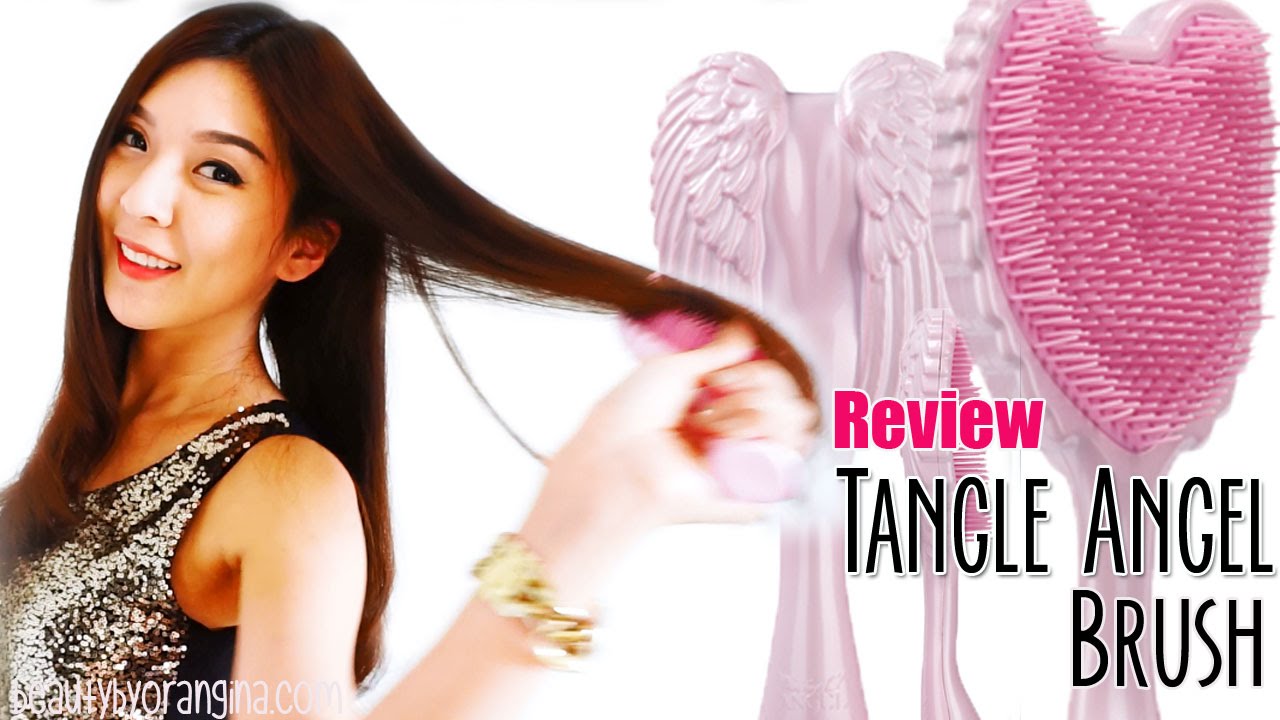 Review : แปรงหวีผมปีกนางฟ้า Tangle Angel จากอังกฤษ - YouTube