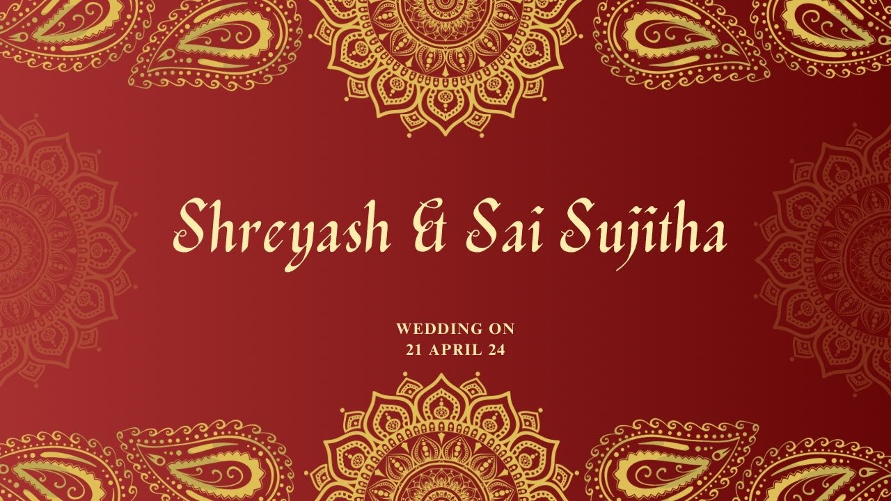 Shreyash & Sai Sujitha | Wedding Ceremony - YouTube