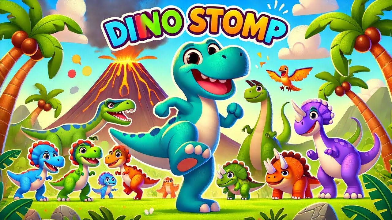 Stomp, Chomp & Roar – Dinosaur Dance Song | Learning With Fun! - YouTube