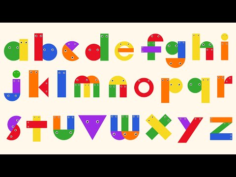 ABC Song with Shapes | A to Z Uppercase & Lowercase Letters | Fun Alphabet Learning Video