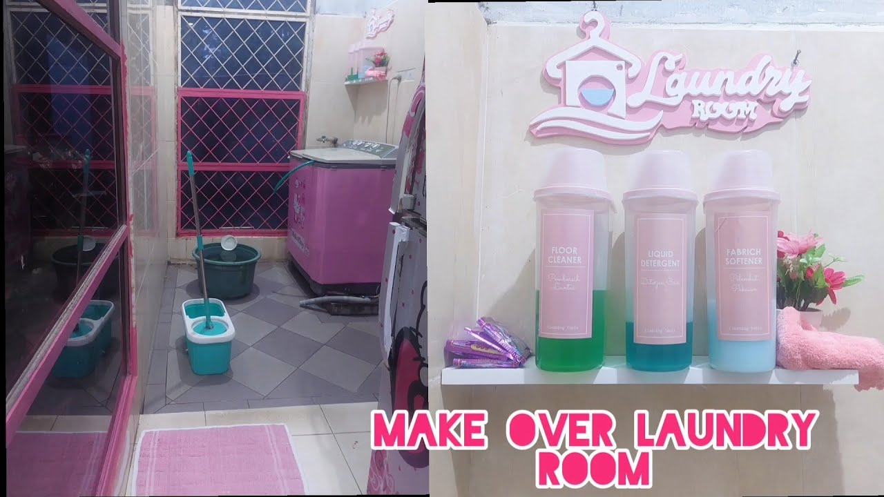 LAUNDRY ROOM MAKE OVER | PASANG BOTOL REFIL LAUNDRY DAN PRINTILAN LAIN ...