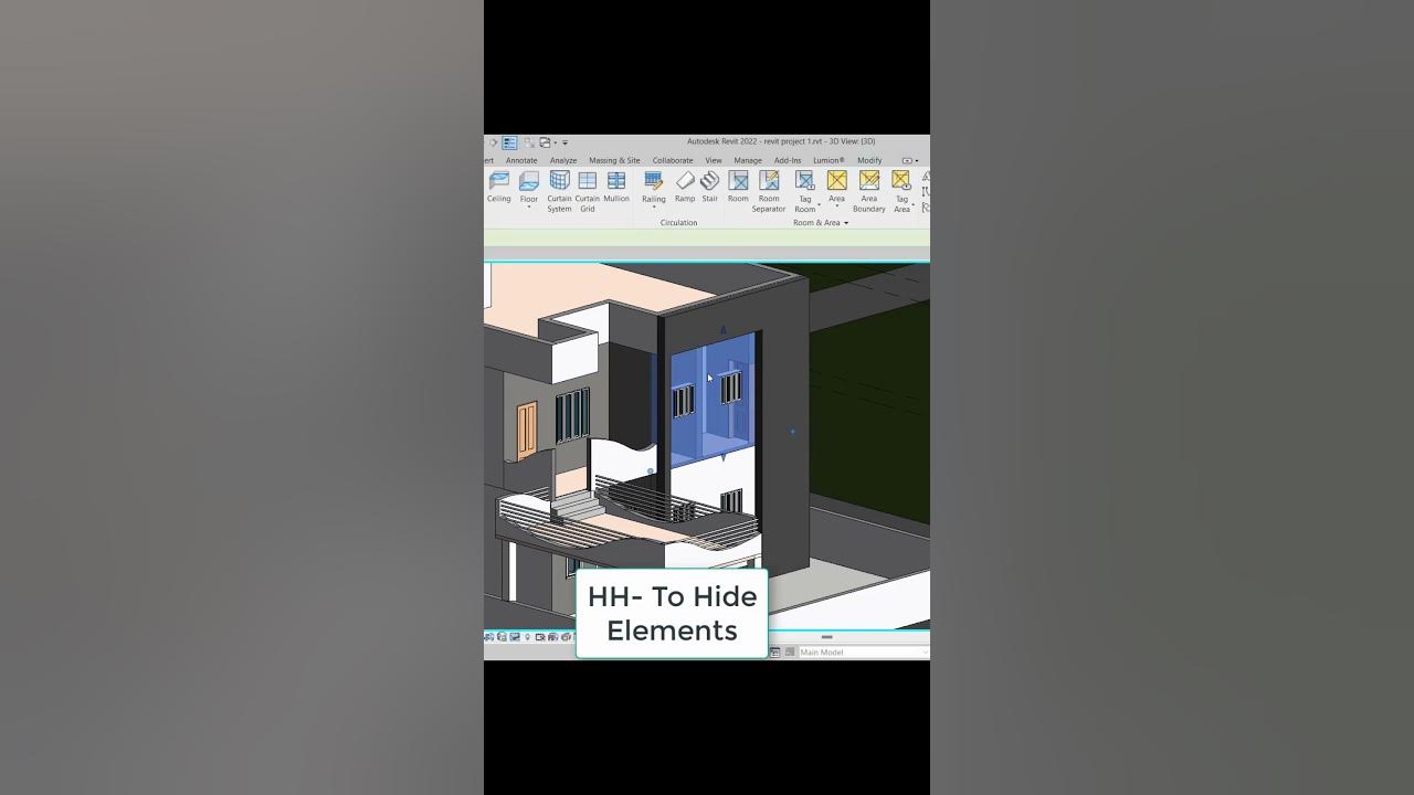 How to Hide and Unhide Elements Quickly | Revit Architecture Shortcuts - YouTube