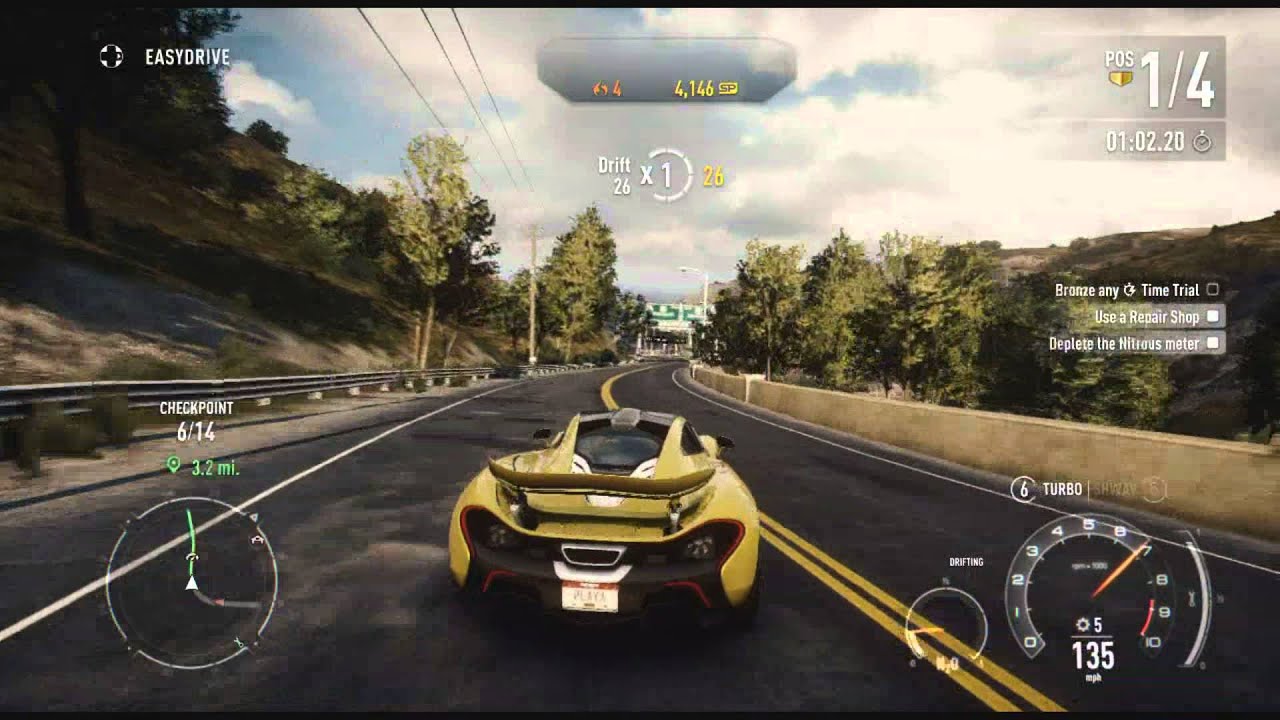 Need For Speed Rivals | McLaren P1 | Near Perfect Race - YouTube