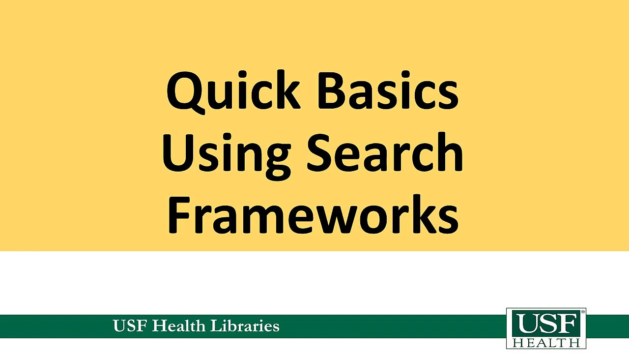 Quick Basic Search Framework - YouTube