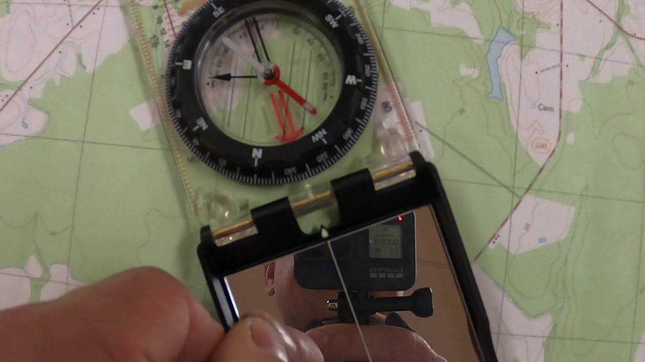 Using a Silva Ranger compass in conjunction with a USGS topographic map ...