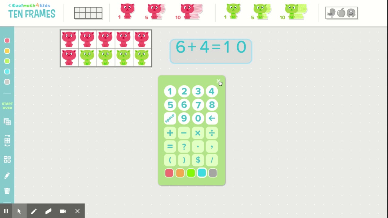 Ten Frame | Manipulatives | Coolmath4Kids - YouTube