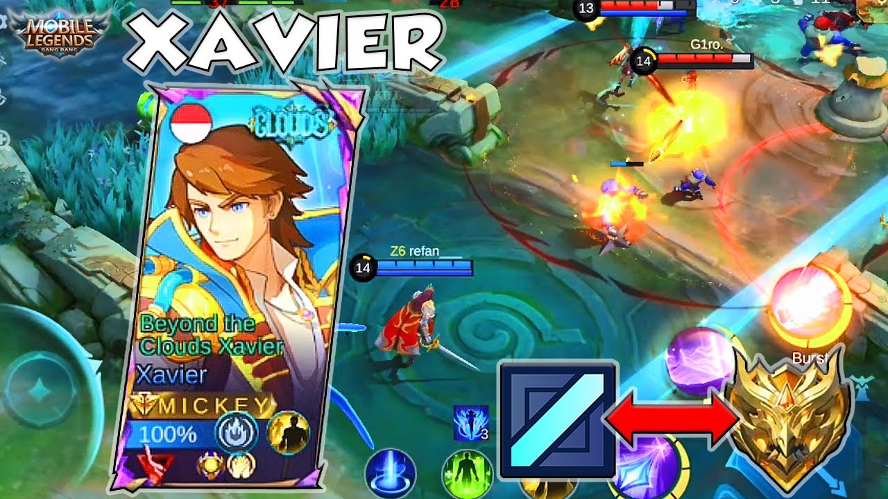 XAVIER MID MAGE CARRIES THE TEAM IN RANK MYTHICAL GLORY?! (GAMEPLAY ...