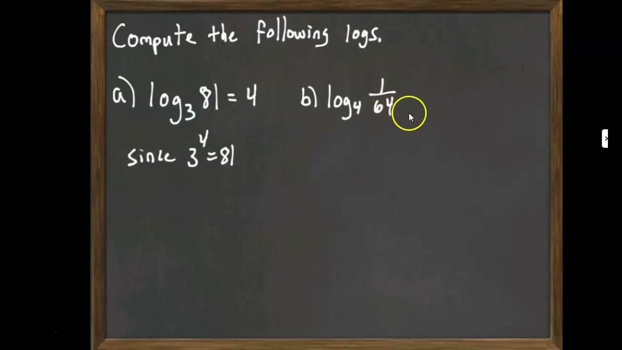 Computing Logarithms - YouTube