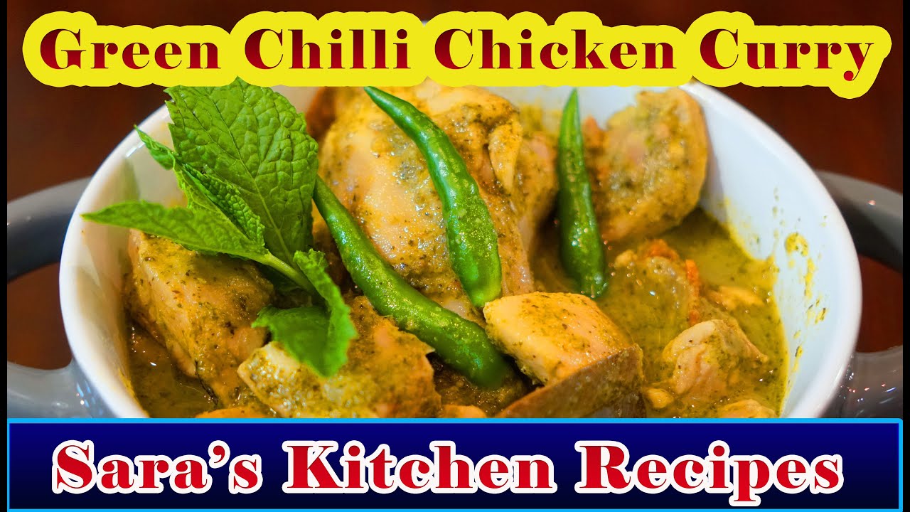 How to Make Green Chilli Chicken Curry | Green chilli chicken - YouTube