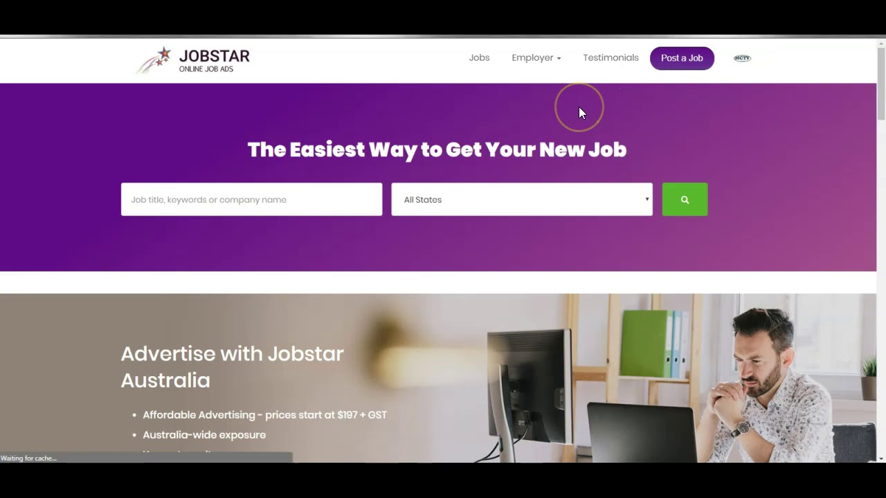 Jobstar Australia - viewing applications - YouTube