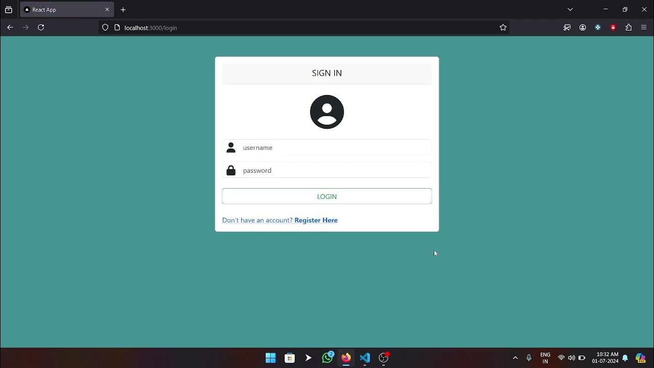 Login Page | React JS - YouTube