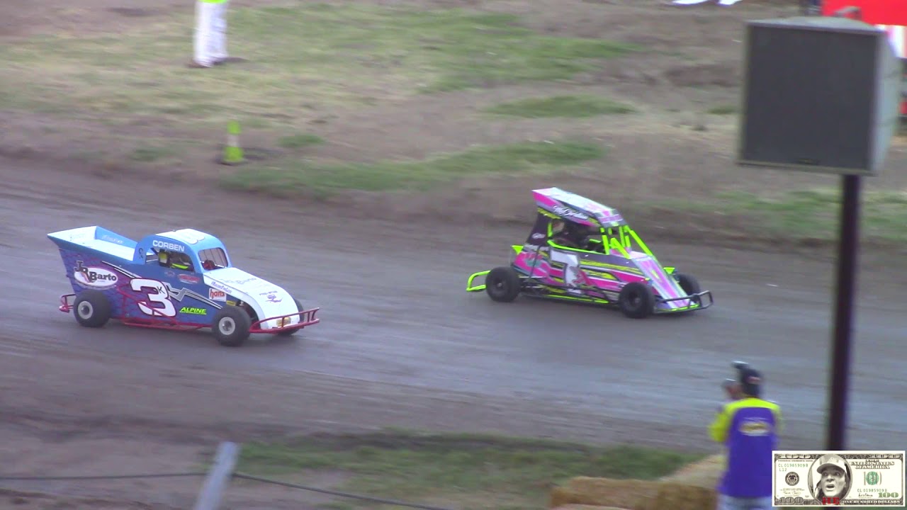 Jr. MIni Dwarf Cars From Santa Maria Raceway Main Event - YouTube