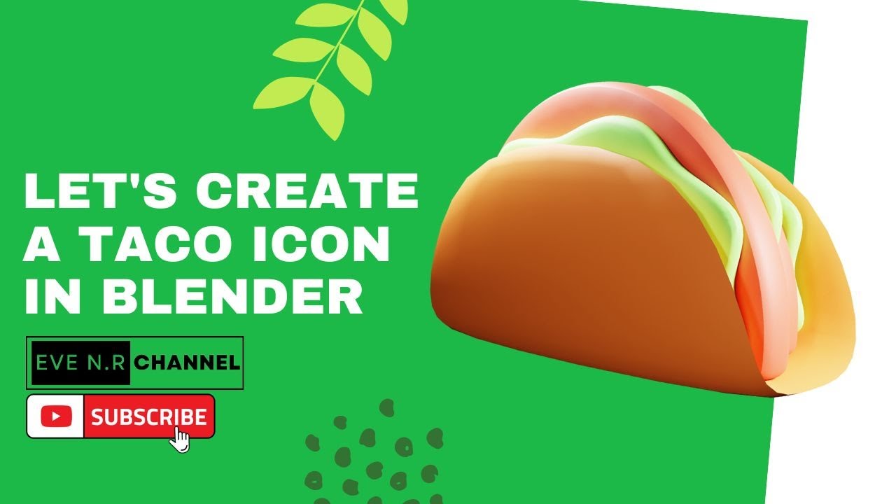 Let's Create a Taco Icon in Blender - YouTube
