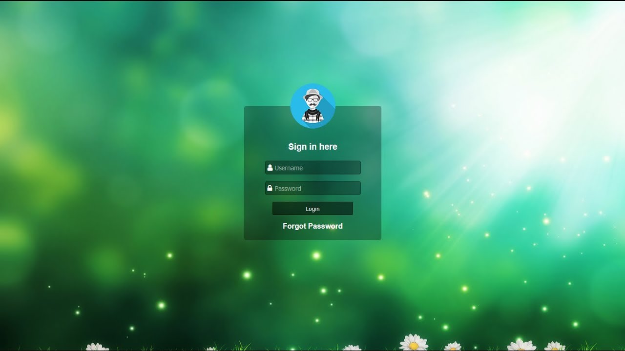 How To Create Transparent Login Form Using HTML and CSS HTML Form - YouTube