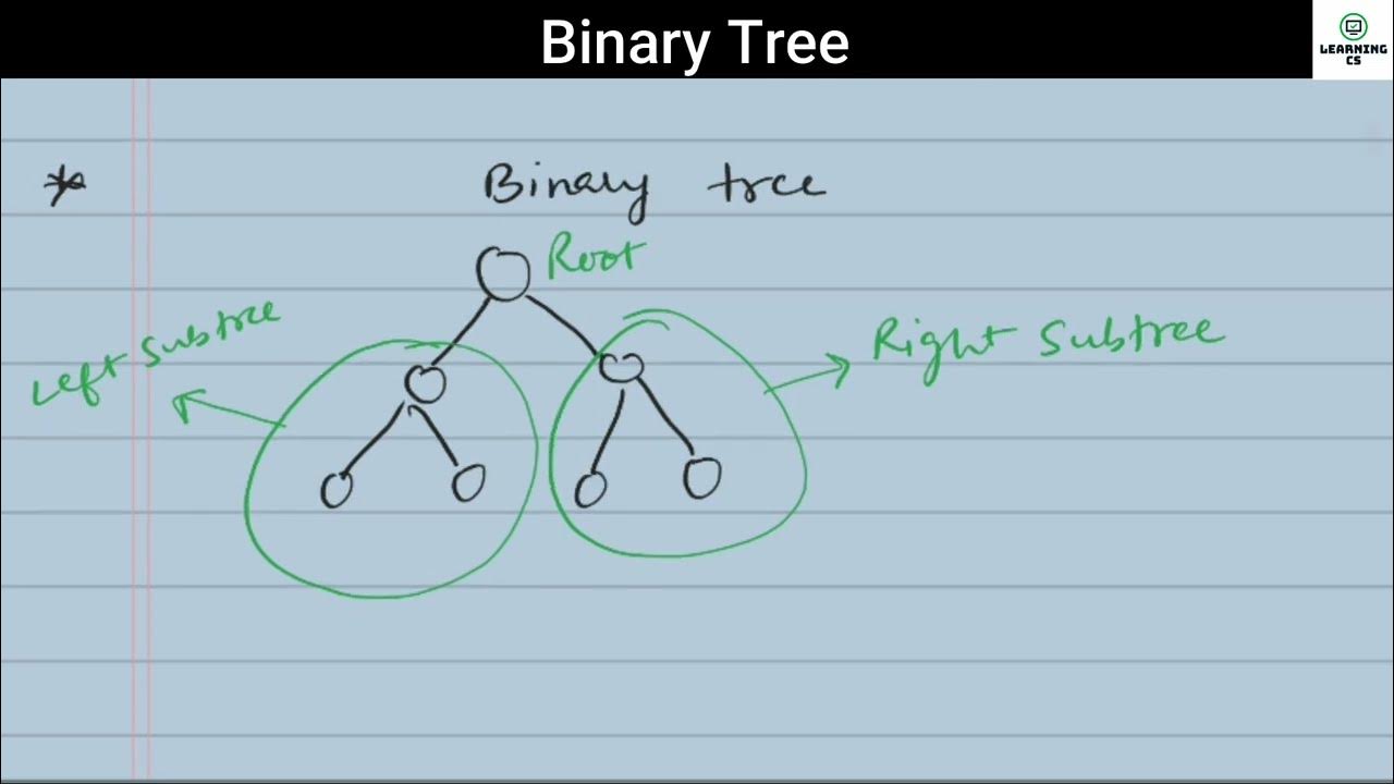 What Is Binary Tree Left Subtree Right Subtree Youtube