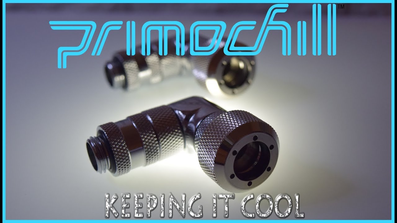 PrimoChill Rigid RevolverSX Series Fitting Silver Nickel chrome ...