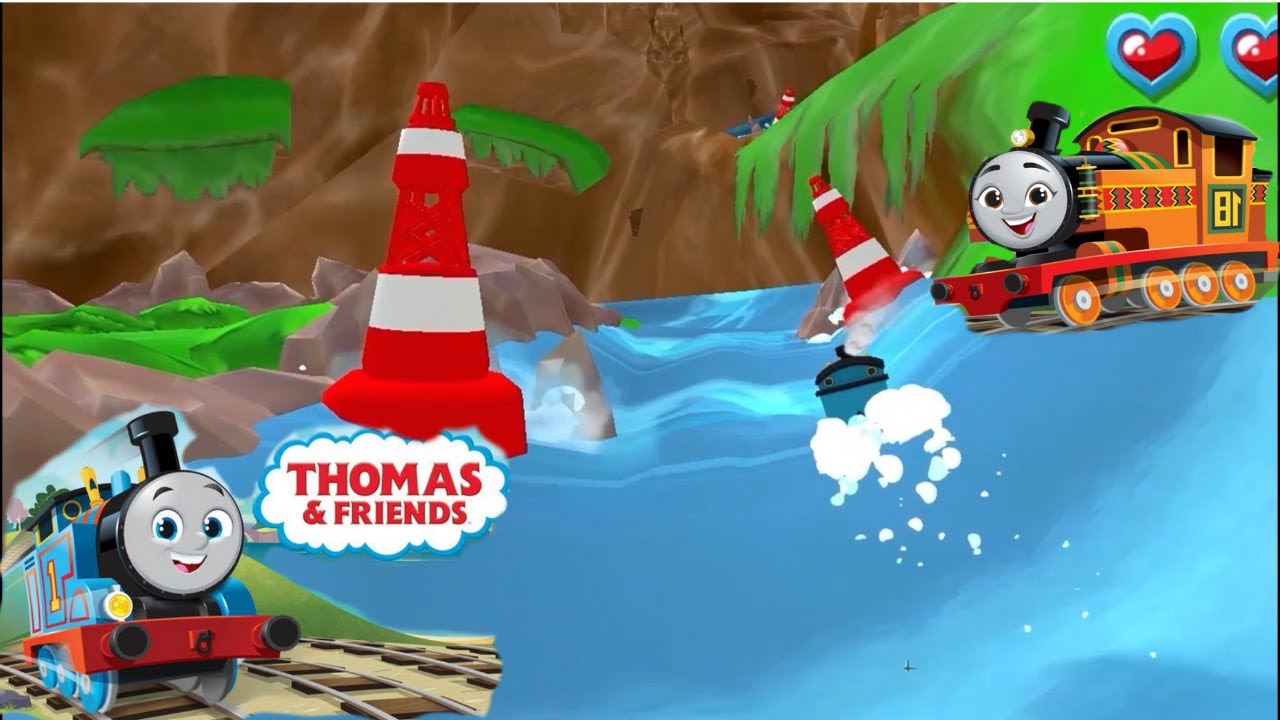 Train Water Slide Thomas Magic Track Main Games #193 - YouTube