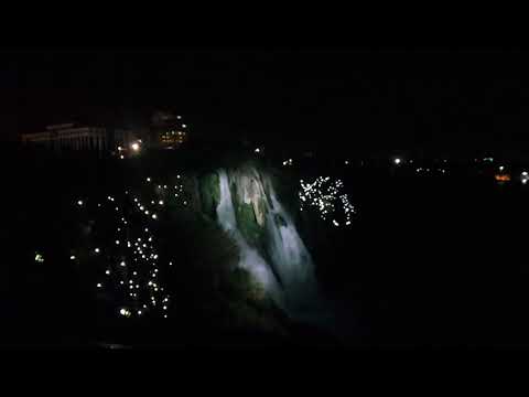 Nature Sound: Lara Düden Waterfall and Sparkles - Embracing the Night in Antalya