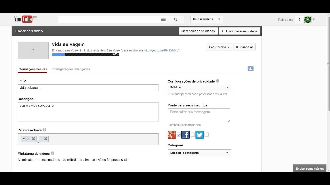 Como Enviar Um Video Para Youtube Youtube