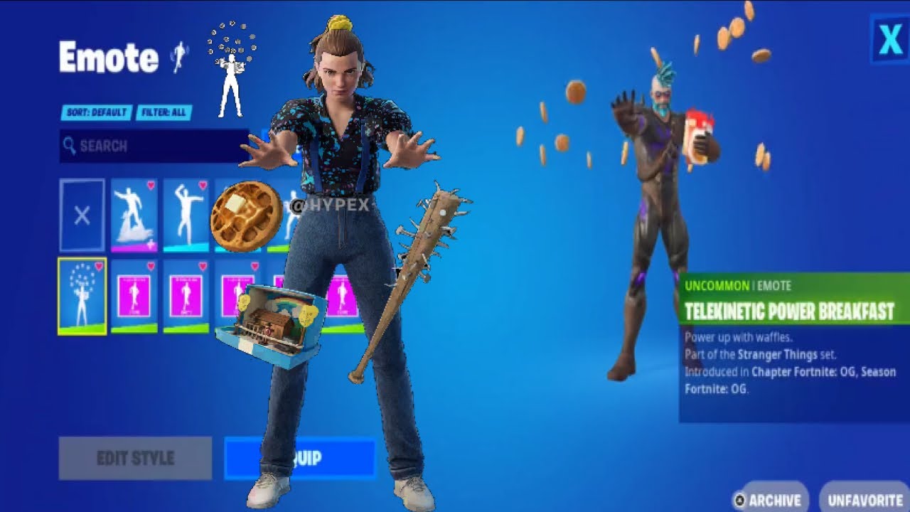 *NEW* Eleven Emote..! Stranger Things x Fortnite Battle Royale - YouTube