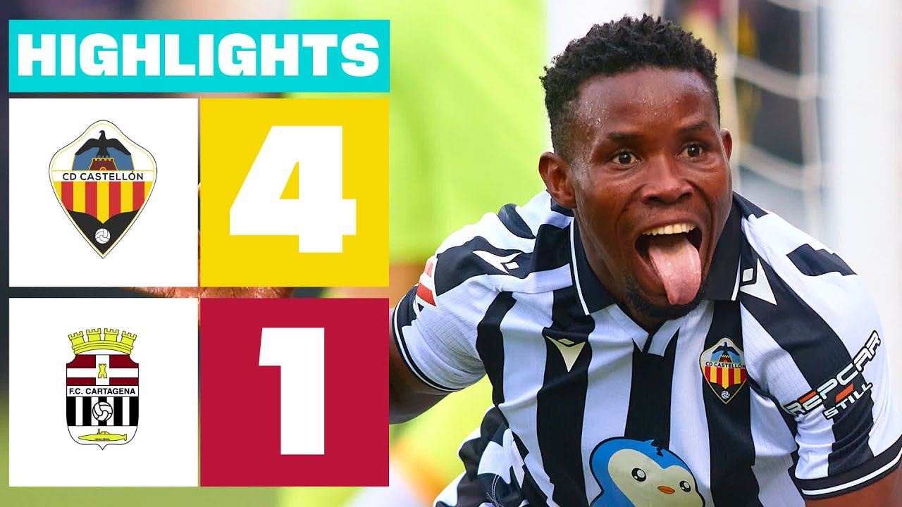 CD CASTELLÓN 4 - 1 FC CARTAGENA I RESUMEN LALIGA HYPERMOTION - YouTube