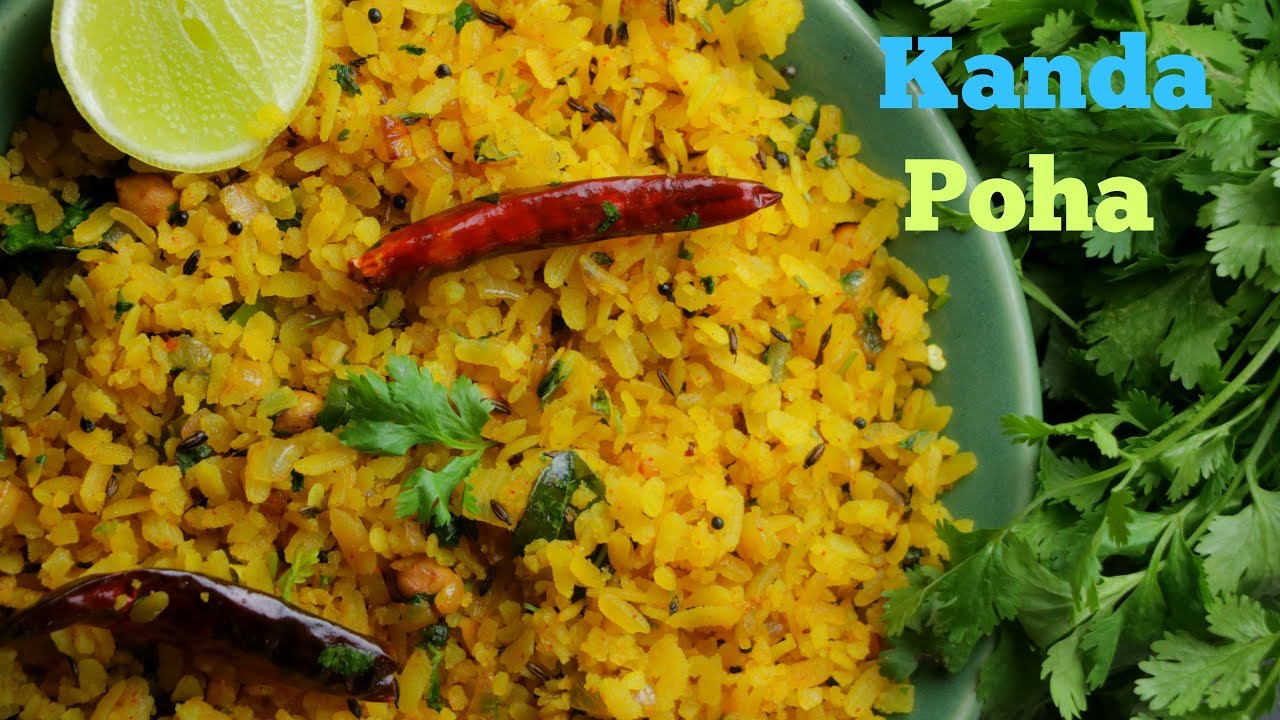 Poha Recipe | Authentic KANDA POHA | Best Indian Flatten Rice Breakfast ...