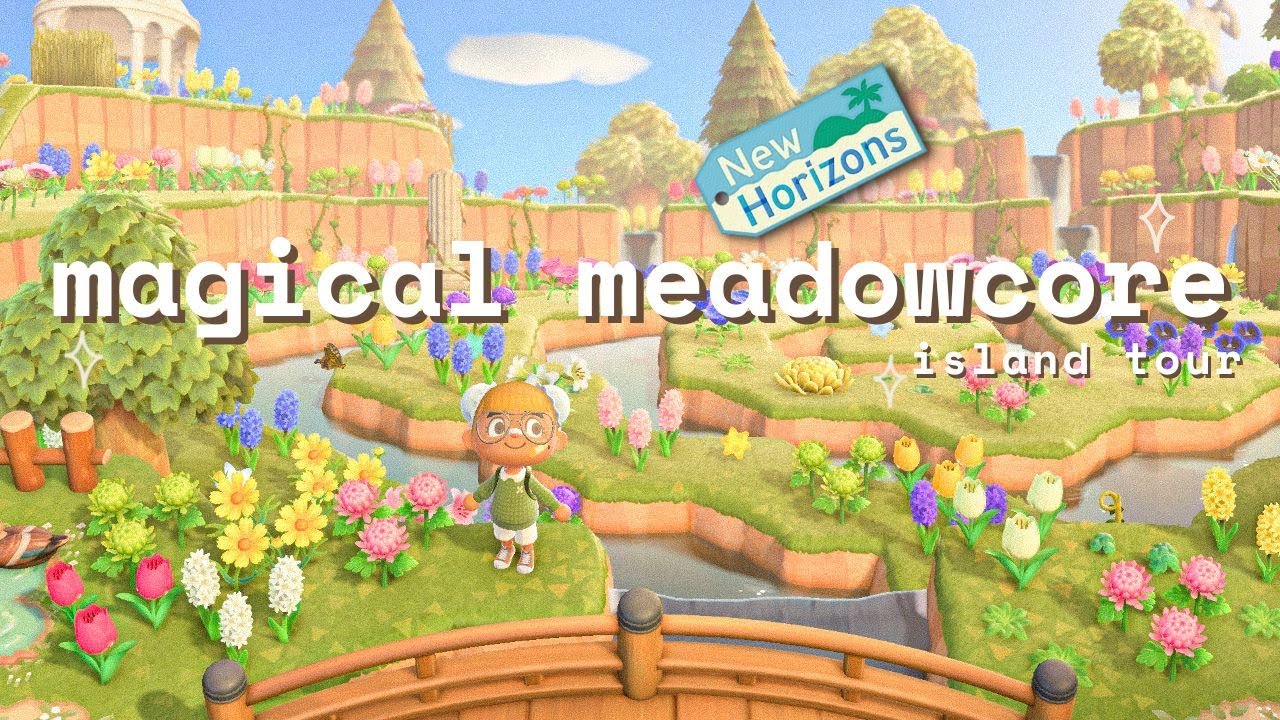 let's visit a whimsical spring meadow 🌷🐝 ~ acnh meadowcore island tour ...