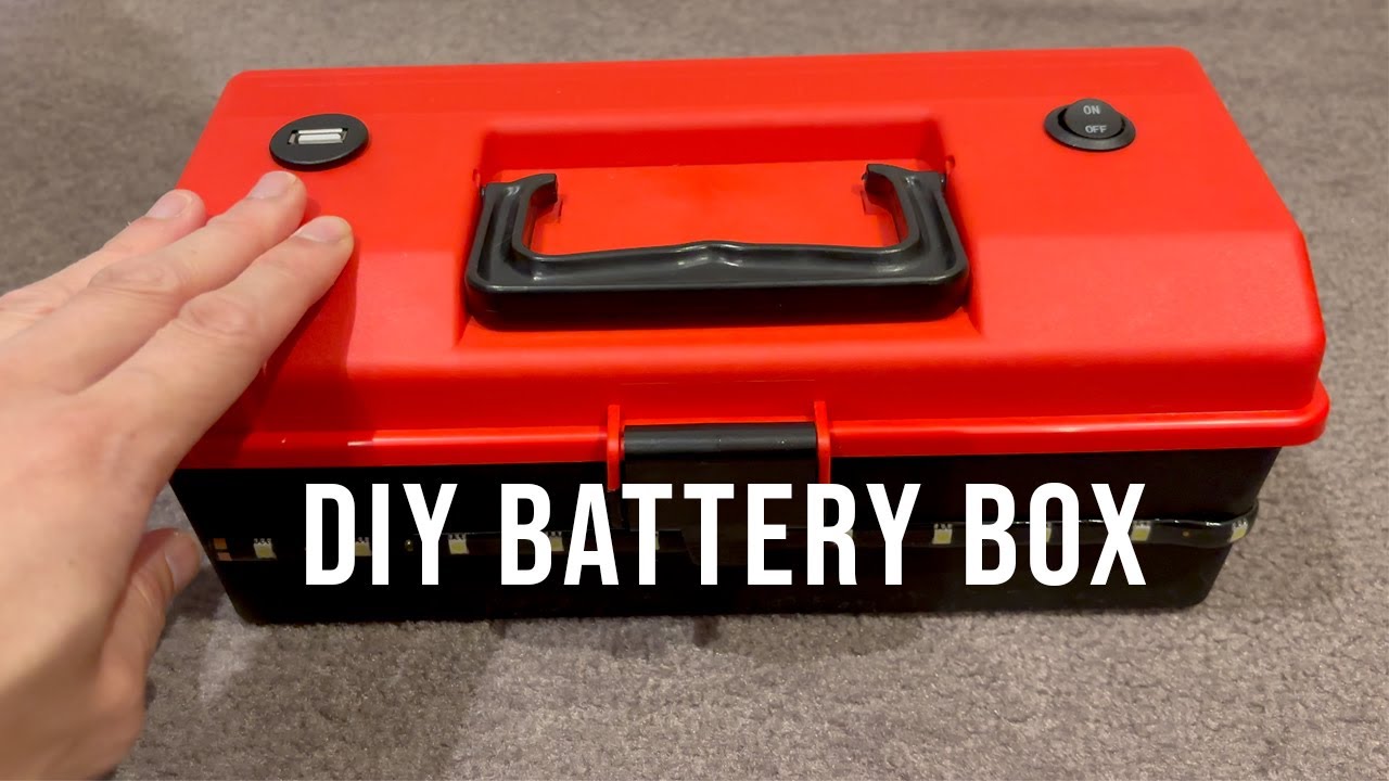 DIY 12V Battery Box with USB & LED Light | Powered by 10x AA Batteries ...