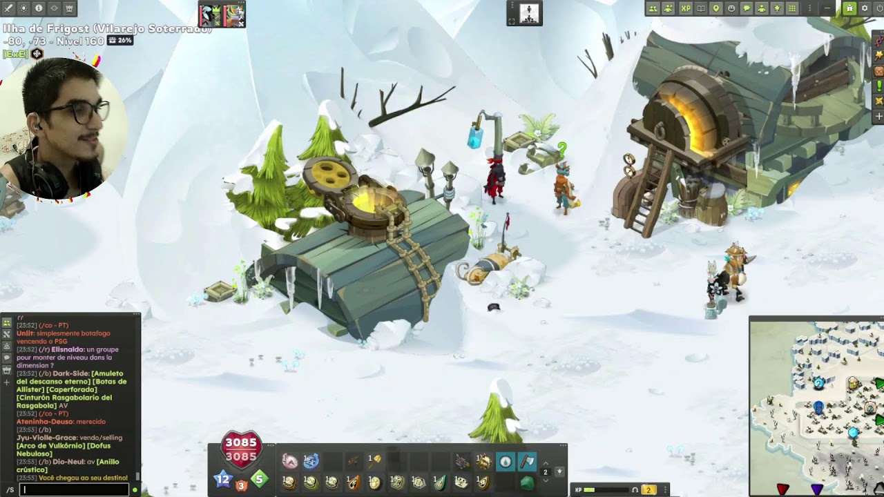 De volta ao Dofus. Elio 200 continuando Dofus do Gelo (Fiquei sem net ...