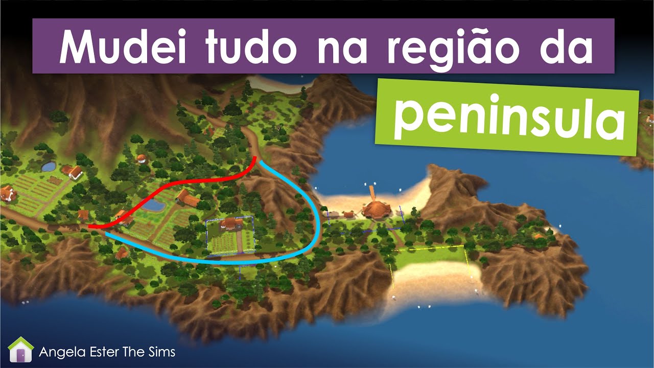 Mudei tudo na região da peninsula de Monte Rubro no The Sims 3 - YouTube