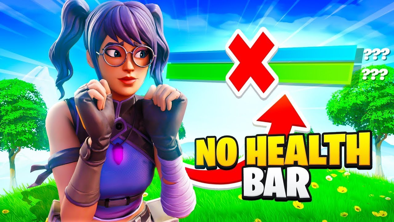 I Played Fortnite with No Health Bar !!! - YouTube