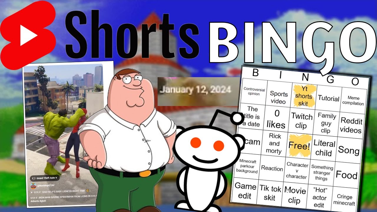 YouTube Shorts Bingo - YouTube