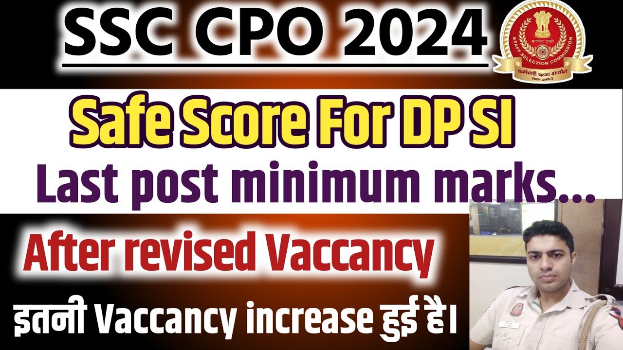 CPO VACANCY INCREASE💥! NEW SAFE SCORE FOR CISF 🤫! CRPF कितने में मिलेगी ...