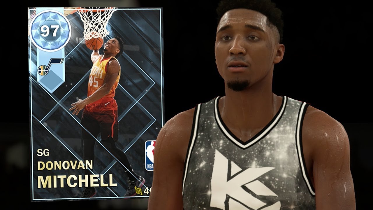 DIAMOND DONOVAN MITCHELL GAMEPLAY!! CRAZY STATS! (NBA 2K18 MYTEAM ...