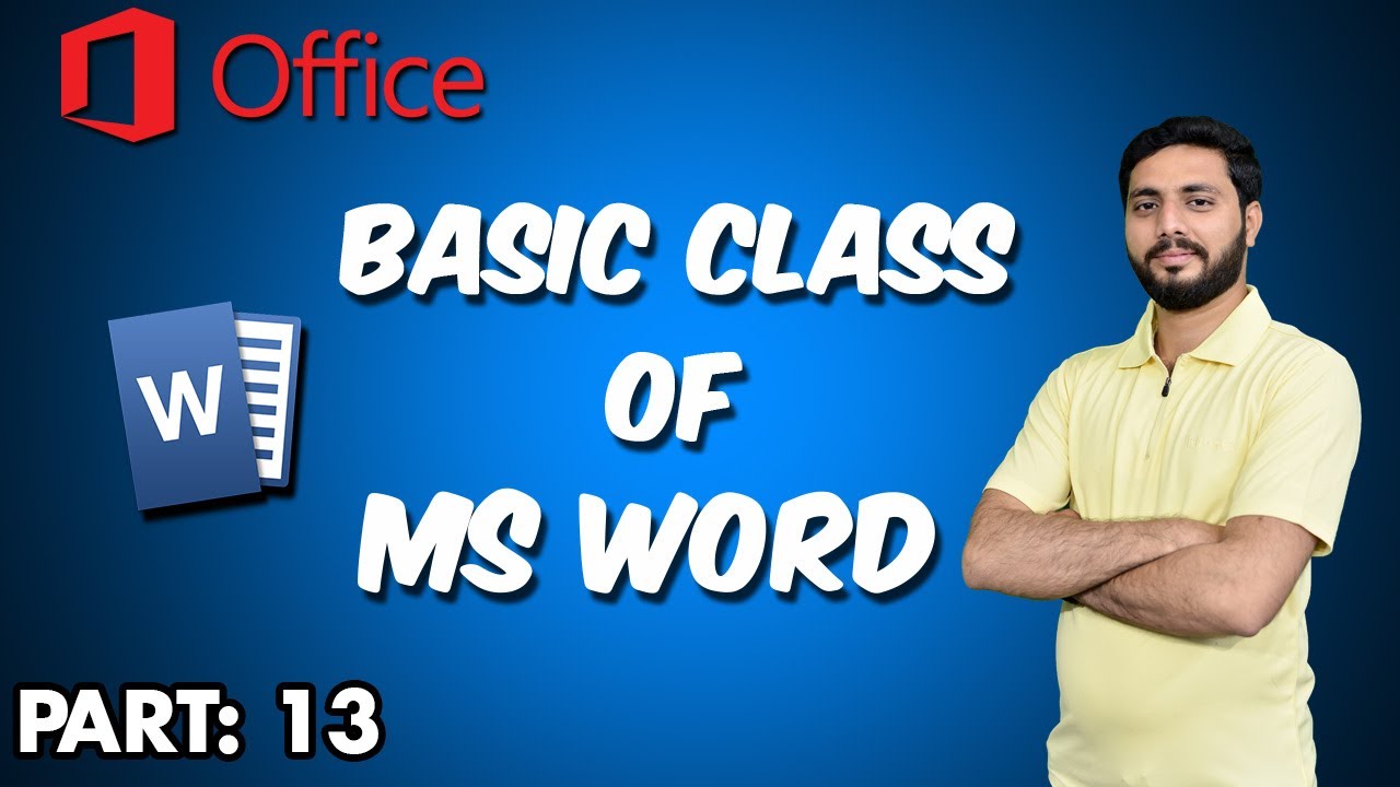 Microsoft Word - Complete MS-Word Tutorial 2016 for Beginners (Class 13 ...