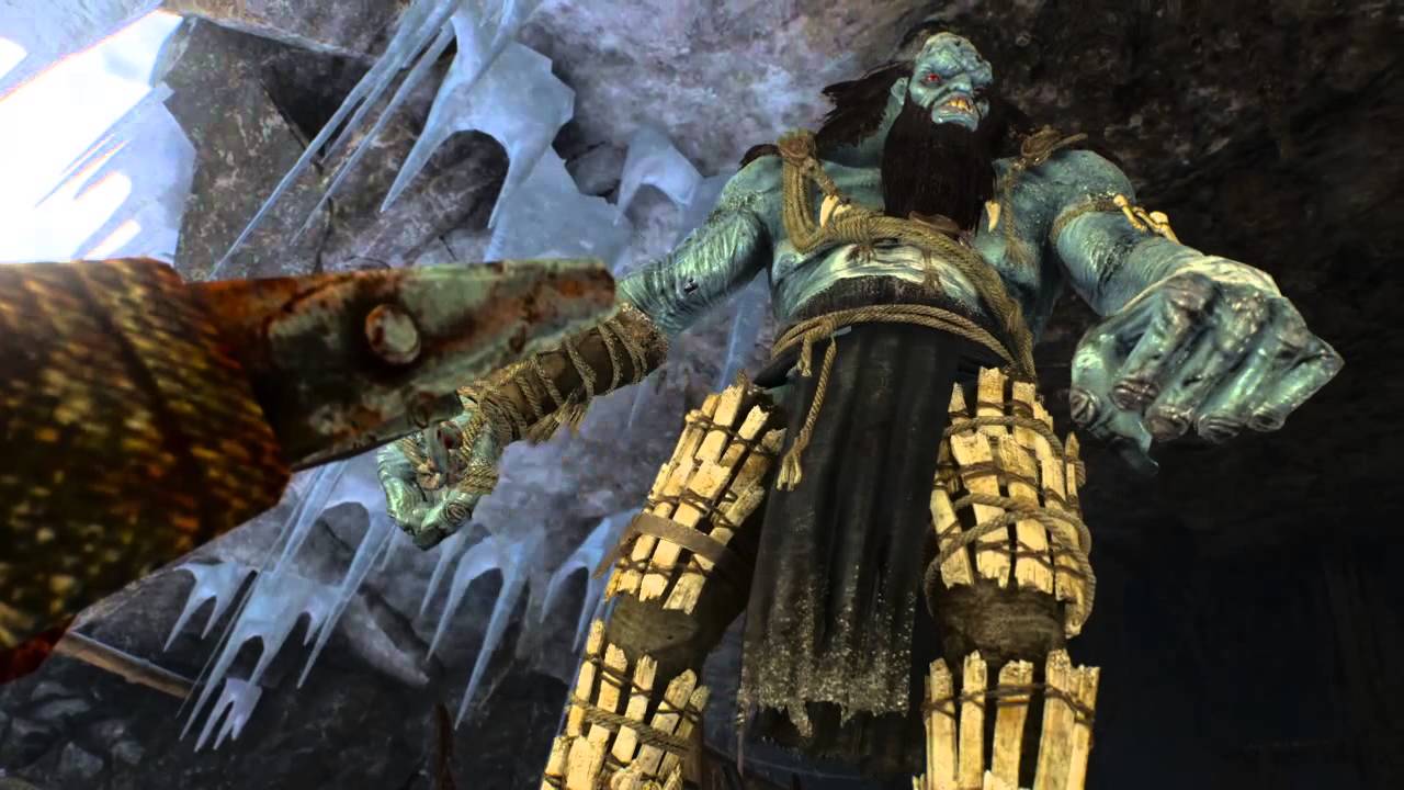 The Witcher 3: Ice Giant Fight - YouTube